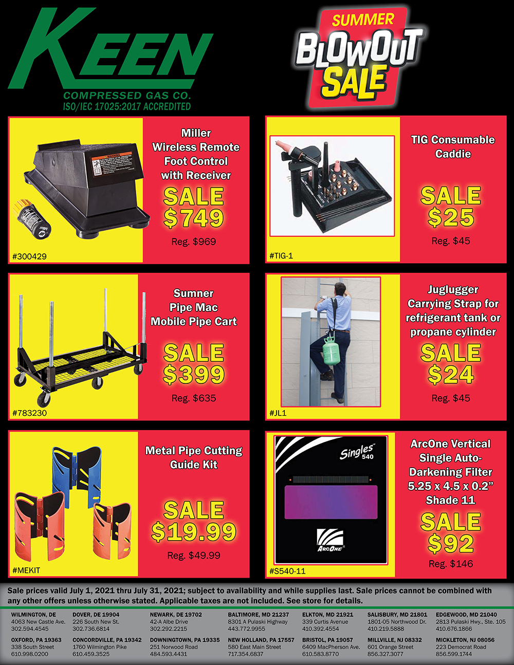 July Sales Flyer - Dead Stock Sale-FINAL-P2-sm - Keen Compressed Gas Co.